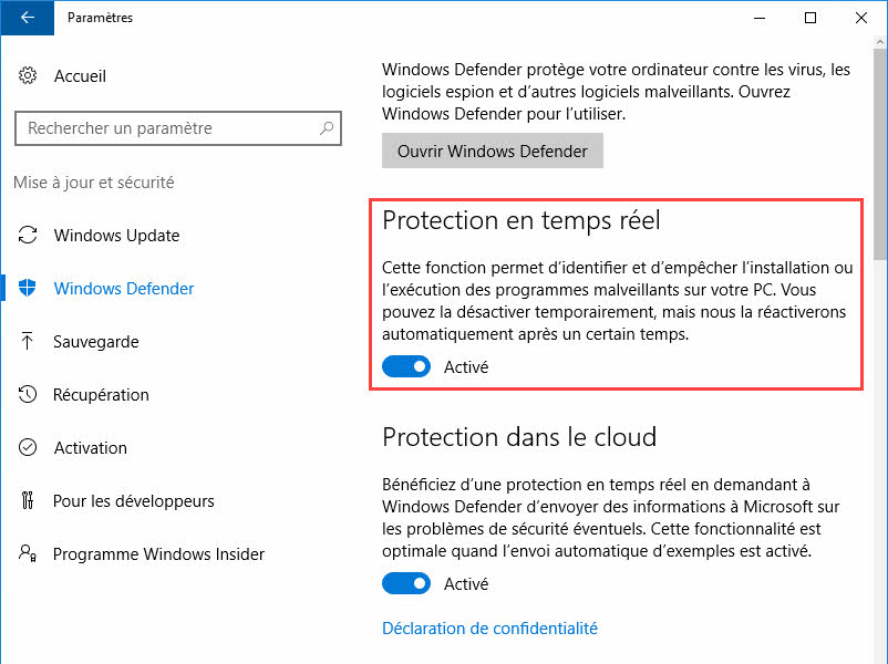 Désactiver définitivement Windows Defender sur Windows 10 – Tech2Tech ...