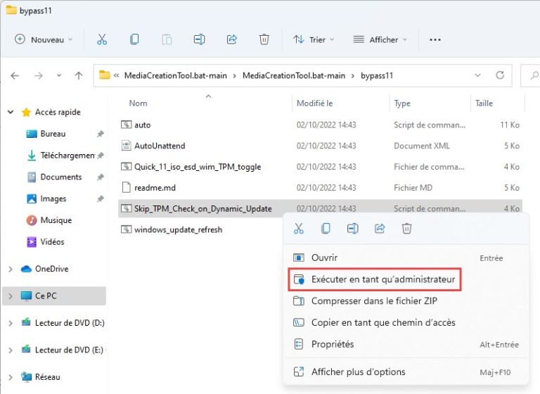 Forcer la mise à jour 22H2 de Windows 11 sur un PC non compatible ...
